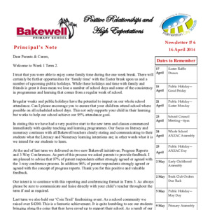 Territory Stories - Bakewell Primary School newsletter