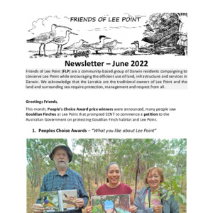 Territory Stories - Friends of Lee Point newsletter