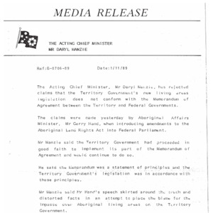 Territory Stories - New living areas legislation