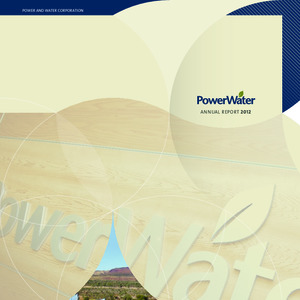 Territory Stories - Annual report 2012, Power and Water Corporation