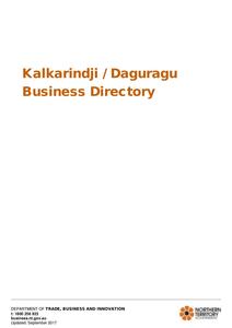 Territory Stories - Kalkarindji / Daguragu Business Directory