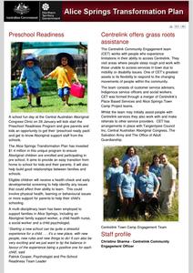 Territory Stories - Alice Springs Transformation Plan enewsletter