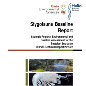 Territory Stories - Aquatic Ecosystems Baseline Report:Stygofauna ...