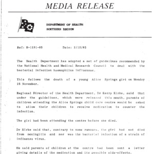 Territory Stories - Department of Health Southern Region guidelines for ...