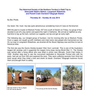 Territory Stories - The Historical Society of the Northern Territory's ...