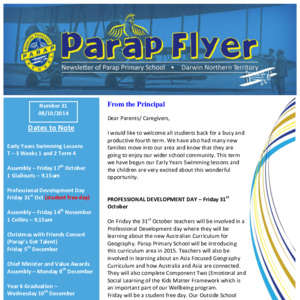 Territory Stories - Parap Flyer